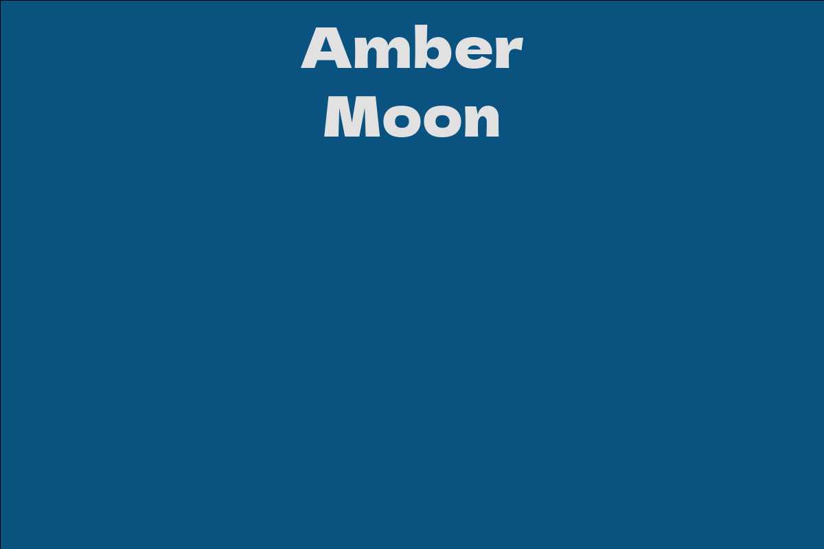 Amber Moon - Facts, Bio, Career, Net Worth | AidWiki