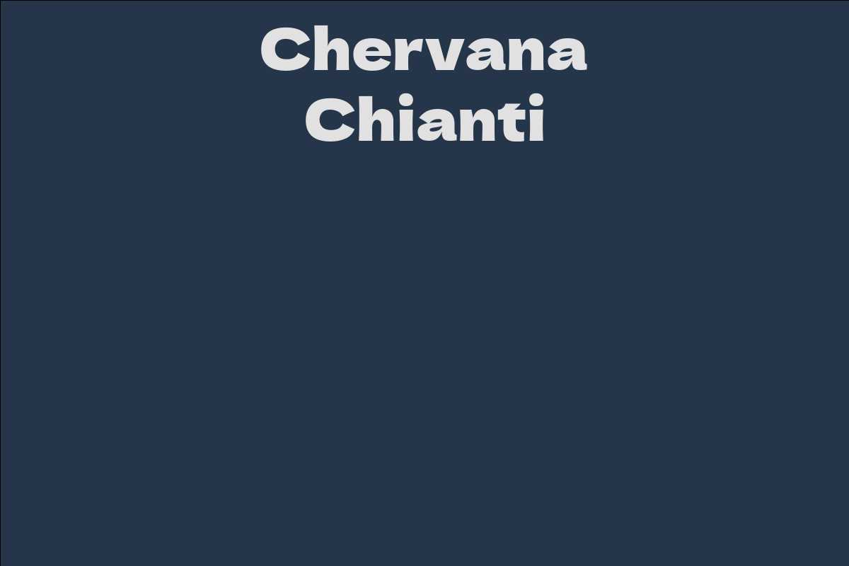 Chervana Chianti Facts Bio Career Net Worth Aidwiki
