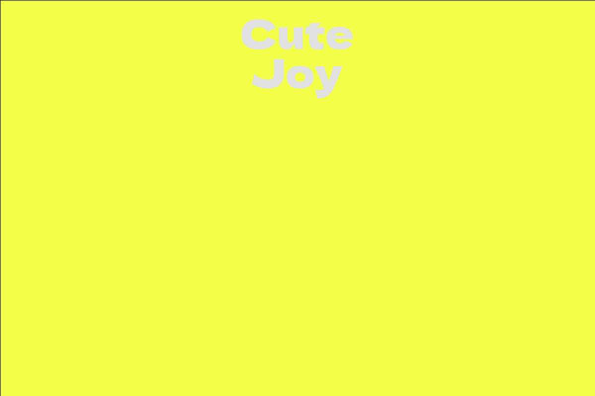 Cute Joy - Facts, Bio, Career, Net Worth | AidWiki