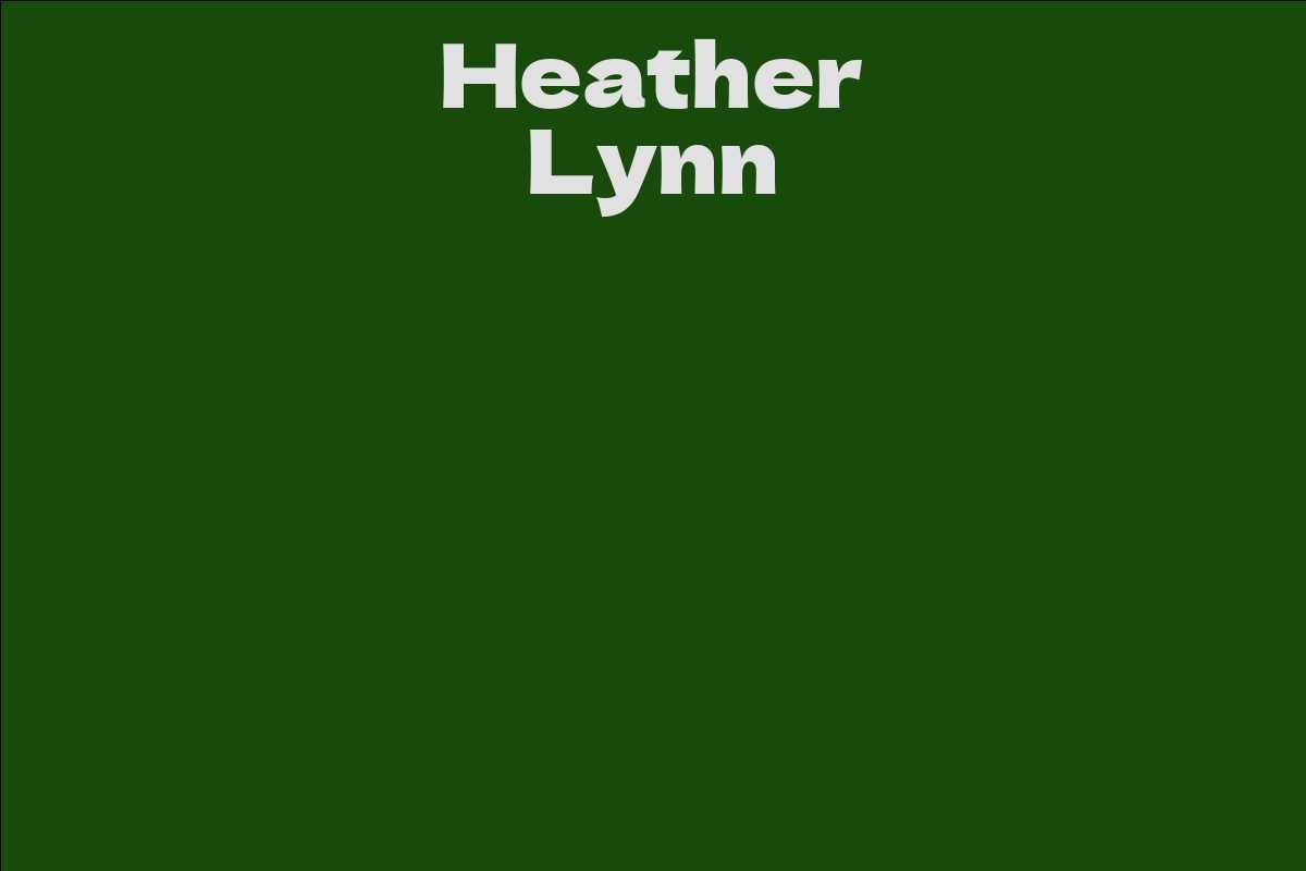 Heather Lynn - Facts, Bio, Career, Net Worth | AidWiki