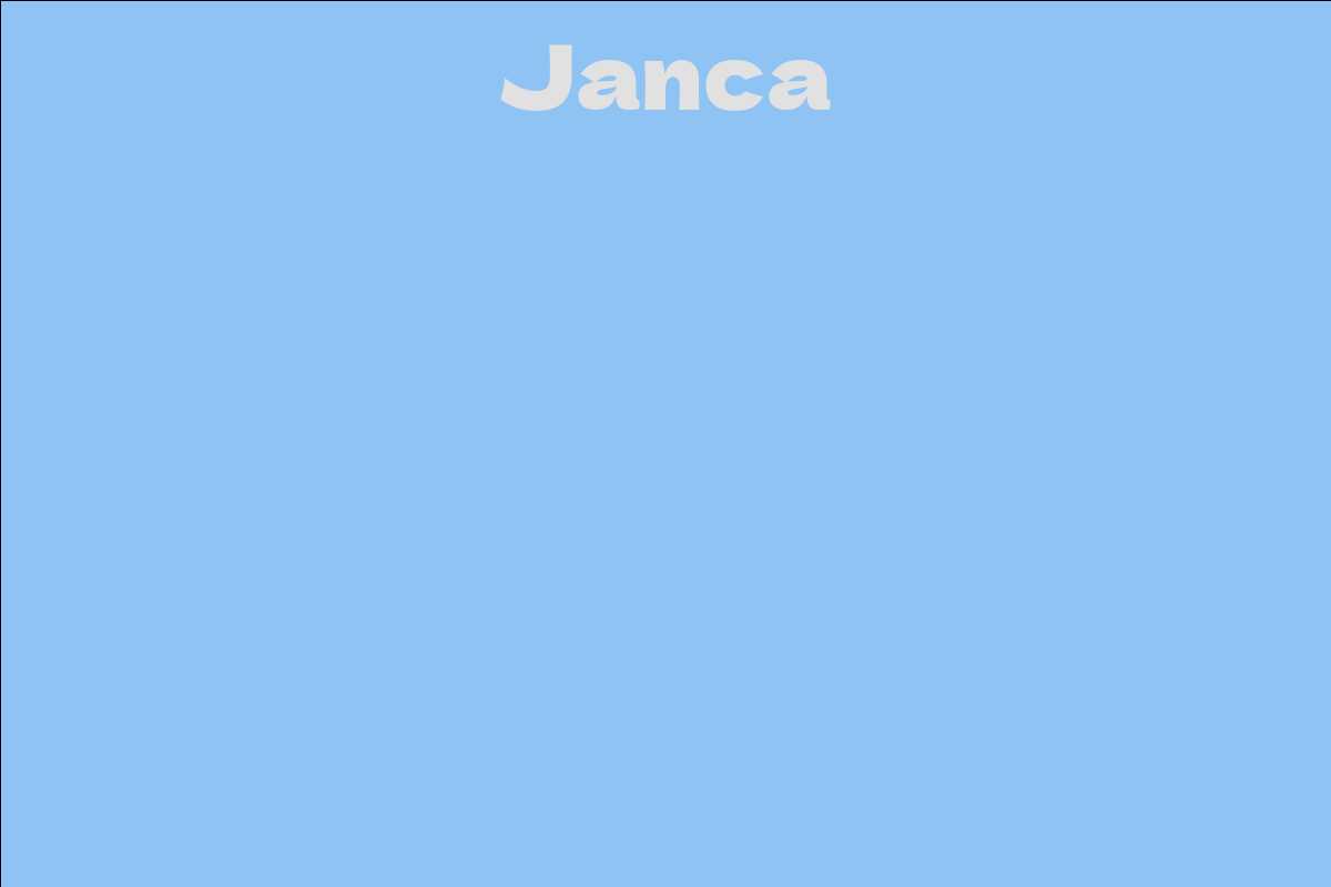 Janca - Facts, Bio, Career, Net Worth | AidWiki