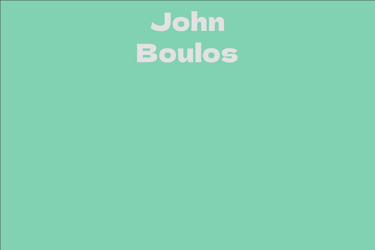 John Boulos - Facts, Bio, Career, Net Worth | AidWiki