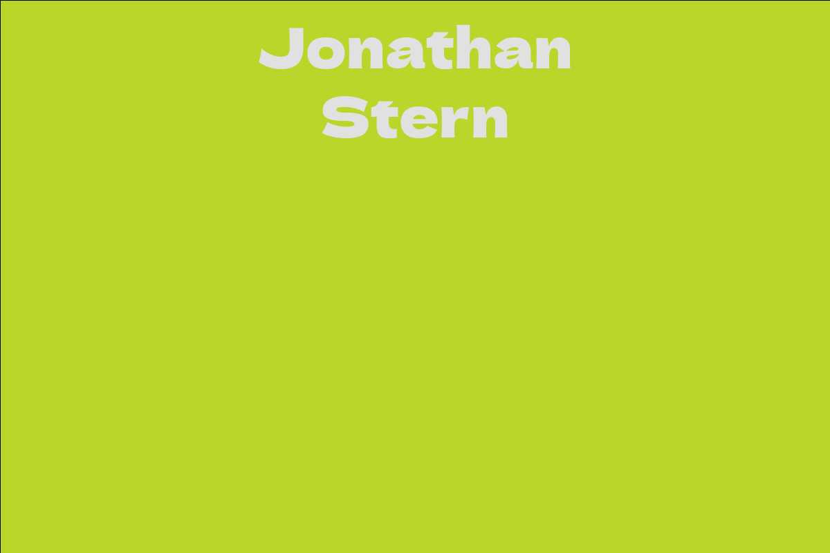 Jonathan Stern - Facts, Bio, Career, Net Worth | AidWiki