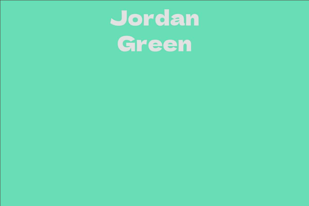 Jordan Green - Facts, Bio, Career, Net Worth | AidWiki