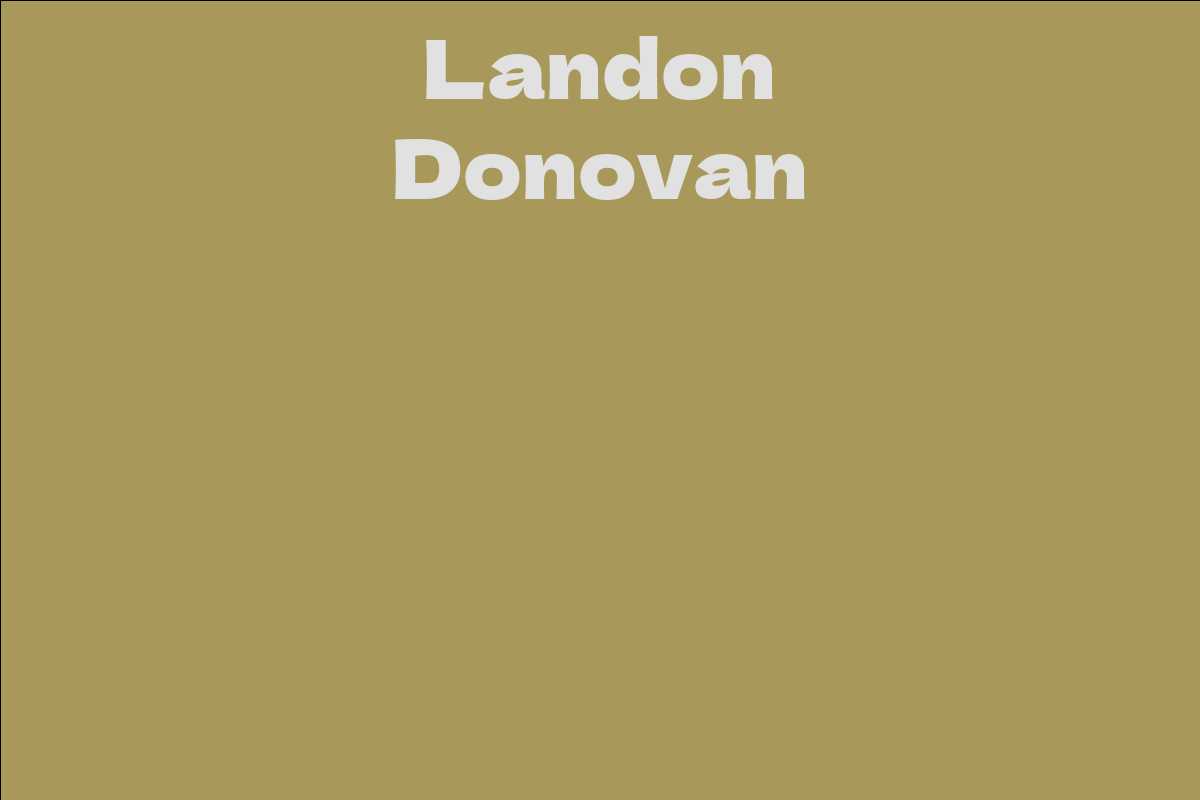 Landon Donovan - Facts, Bio, Career, Net Worth | AidWiki