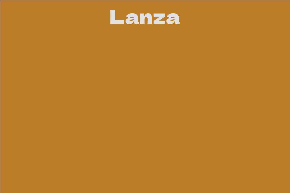 Lanza - Facts, Bio, Career, Net Worth | AidWiki