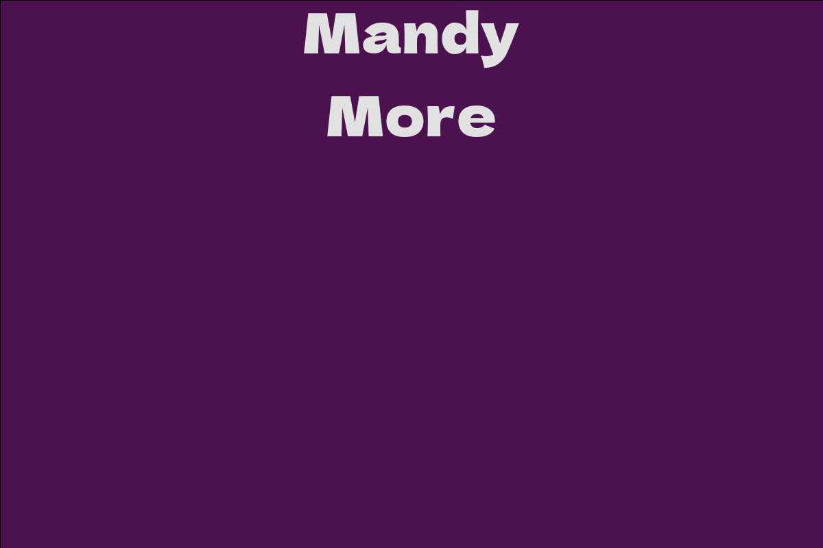 Mandy More - Facts, Bio, Career, Net Worth | AidWiki
