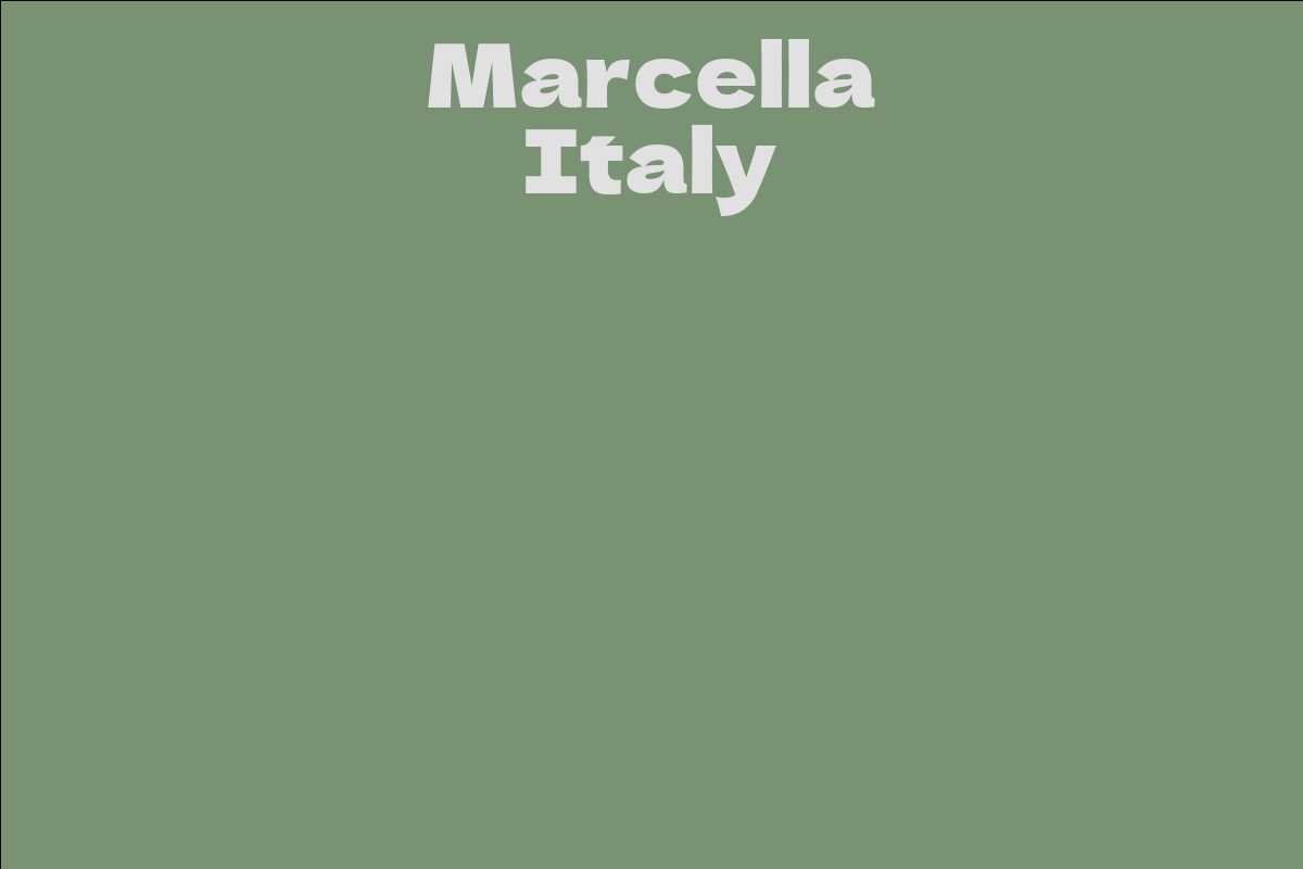 Marcella Italy - Facts, Bio, Career, Net Worth | AidWiki