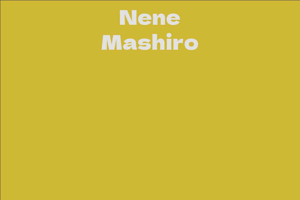 Nene Mashiro Facts Bio Career Net Worth Aidwiki