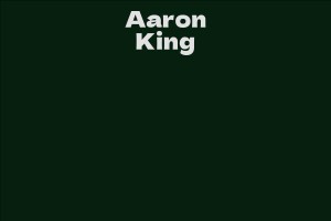 Aaron King - Facts, Bio, Career, Net Worth | AidWiki