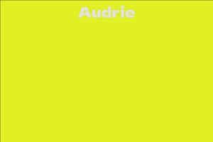 Audrie - Facts, Bio, Career, Net Worth | AidWiki