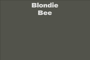 Blondie Bee - Facts, Bio, Career, Net Worth | AidWiki