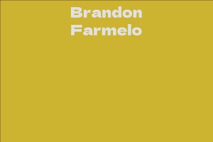 Brandon Farmelo - Facts, Bio, Career, Net Worth | AidWiki