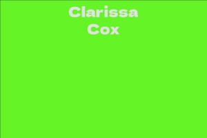 Clarissa Cox - Facts, Bio, Career, Net Worth | AidWiki