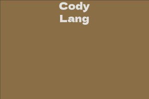 Cody Lang - Facts, Bio, Career, Net Worth | AidWiki
