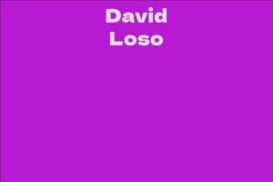David Loso - Facts, Bio, Career, Net Worth | AidWiki