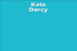 Kate Darcy - Facts, Bio, Career, Net Worth | AidWiki