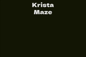 Krista Maze - Facts, Bio, Career, Net Worth | AidWiki