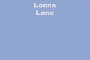 Lonna Lane - Facts, Bio, Career, Net Worth | AidWiki