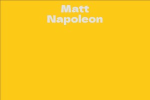 Matt Napoleon - Facts, Bio, Career, Net Worth | AidWiki