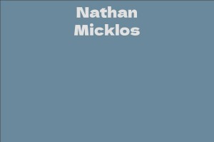 Nathan Micklos - Facts, Bio, Career, Net Worth | AidWiki