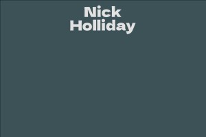 Nick Holliday - Facts, Bio, Career, Net Worth | AidWiki