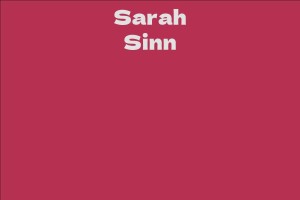 Sarah Sinn - Facts, Bio, Career, Net Worth | AidWiki