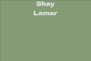 Shay Lamar - Facts, Bio, Career, Net Worth | AidWiki
