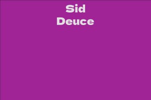 Sid Deuce - Facts, Bio, Career, Net Worth | AidWiki