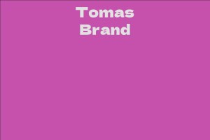 Tomas Brand - Facts, Bio, Career, Net Worth | AidWiki