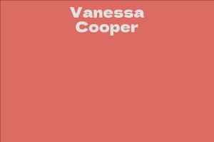 Vanessa Cooper - Facts, Bio, Career, Net Worth | AidWiki