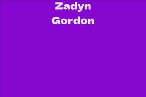 Zadyn Gordon - Facts, Bio, Career, Net Worth | AidWiki